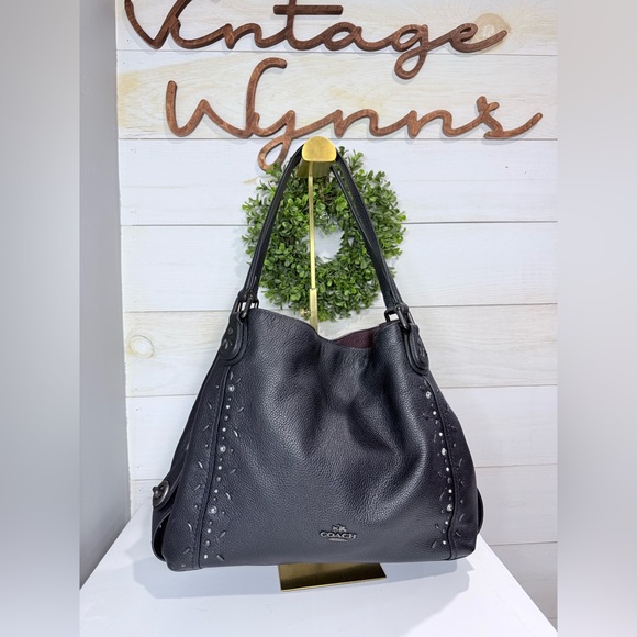 Coach | Bags | Coach Prairie Rivets Edie 3 Pebbled Leather Shoulder Bag ...